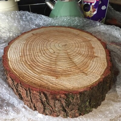 Gorgeous 15 Rustic Log Slice X 3 Thick, Ideal for Wooden Wedding Cake ...