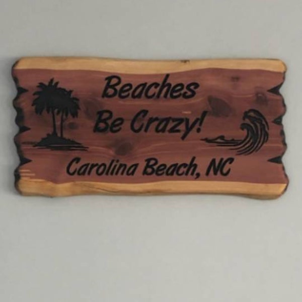 Live Edge Wood Sign - Wooden - Cedar - Carve - Cabin - Outdoor Sign ...