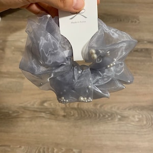 Floral Lace Drape Bow Translucent Mesh Bow Hair Accessory for - Etsy