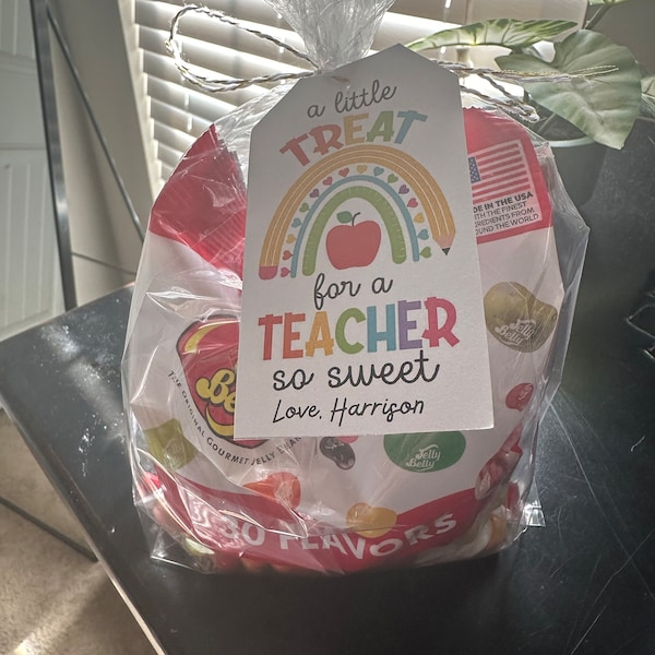 Sweet Treat Teacher Tag, EDITABLE Teacher Appreciation Tags, End of ...