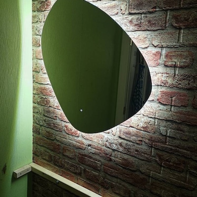 Modern OAK Frame Round Mirror Decorative Hanging Mirror - Etsy