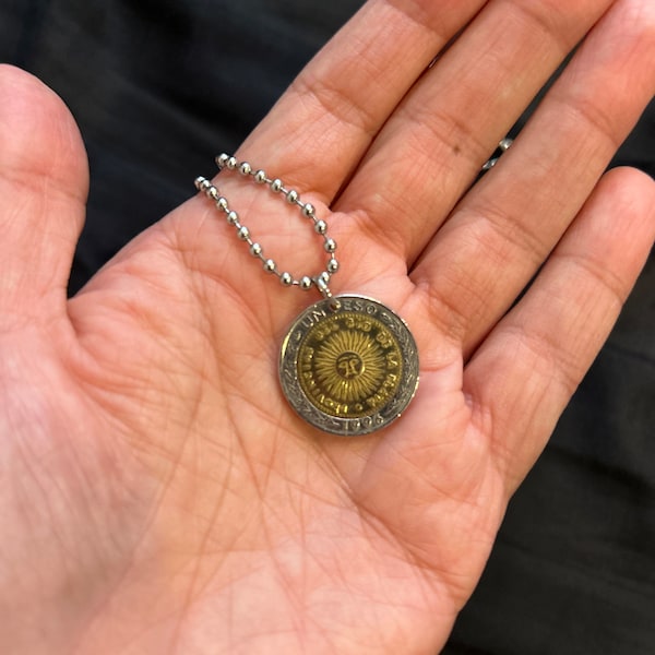 1966 Israel Asimon Telephone Token Coin Pendant Necklace Jewish Rotary ...