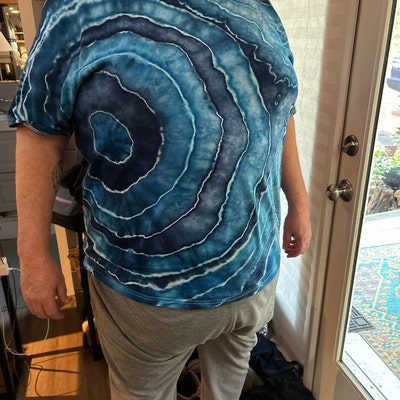 Geode Tie Dye Shirt, Psychedelic Clothing, Tye Dye Shirt, 50th Birthday ...