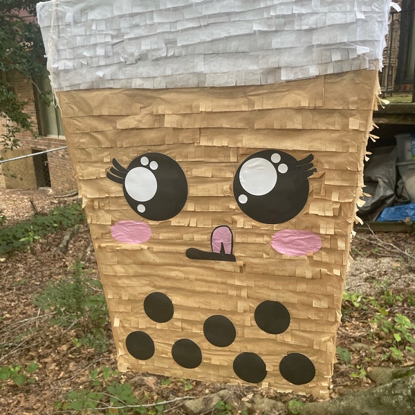 Cute Milk Tea Boba Pinata New Size: (proportional to 24inx18inx8in) - Etsy