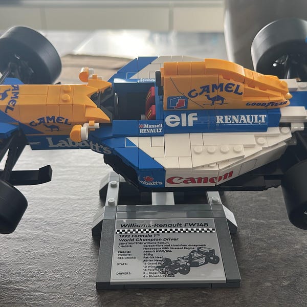 Alternative Stickers - LEGO Set 10353 - Williams FW14B - Etsy