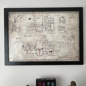 Resident Evil, the Spencer Mansion Plan, High Quality, A1/A2 Prints - Etsy