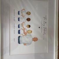 Custom Portrait Family Print, Personalized Gift for Family, Our Family ...