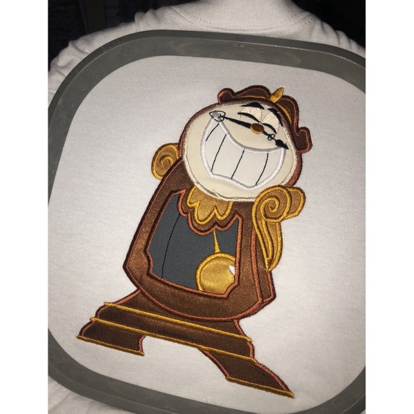 Cogsworth the Clock From Beauty and the Beast Digital Embroidery ...