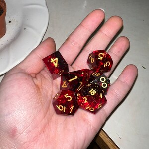 Dnd Dragon D20 Metal Polyhedral RPG Drip Blood D6 Hollow - Etsy