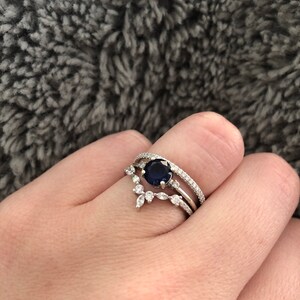 Alexandrite Color Change Engagement Ring 14k Rose Gold Cluster | Etsy