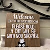 The Catio Wood Sign, Cat Enclosure Sign, Catio Accessories, Cat Room ...