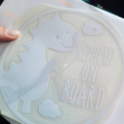 Personalisable Baby on Board Car Sticker Self Adhesive Vinyl Window ...