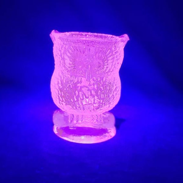 Uranium Glass Dark Symbiote Blue Marble Swirl Mini Radiation Symbol - Etsy