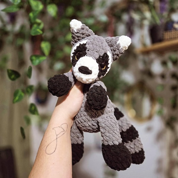 Riggs the Raccoon Crochet Pattern | Crochet Raccoon Pattern | Low Sew ...