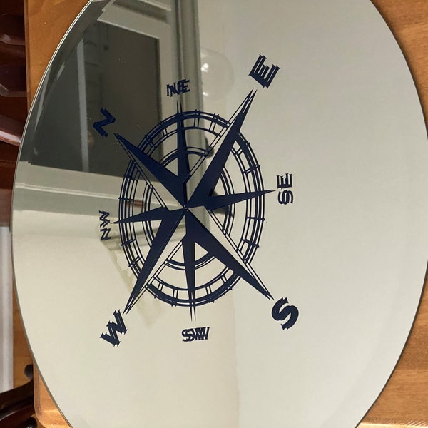 Nautical Compass Car Window Decal , Compass Decal, Nautical Compass ...