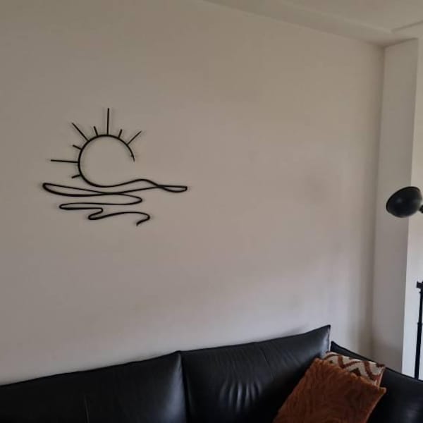 Sunshine Metal Sign | Sun Metal Wall Art | Sea Sparkle Metal Wall Decor ...
