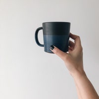 Bulb Mug: Speckled White Pottery Mug/ Pottery Gift/ Stoneware Mug ...