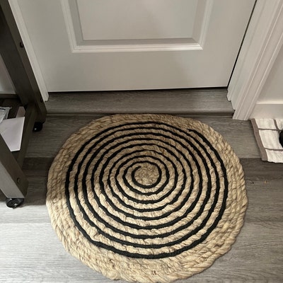 The Indoor Store Hand Braided Chunky Wool Round/oval Area Rug, Beige ...