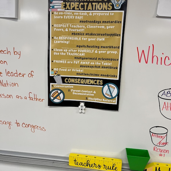 CUSTOMIZE High/middle School Classroom Rules/expectations Poster- Add a ...