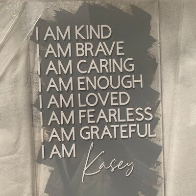 Personalised Affirmations Sign Kids Affirmations Positive Affirmations ...