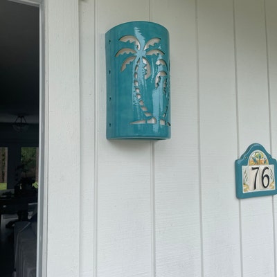 Fish Swimming Outdoor Wall Sconces for Exterior Lighting, Nautical ...