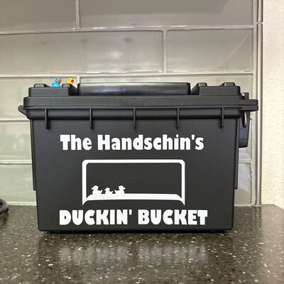 Duck Duck Holder, Black Personalized Rubber Duck Storage, Duck Carry ...