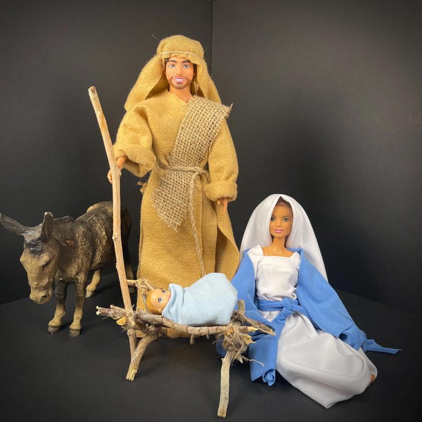 White Hijab Abaya Ihram Burqa Niqab Hajj Doll Outfit--comes With Prayer ...