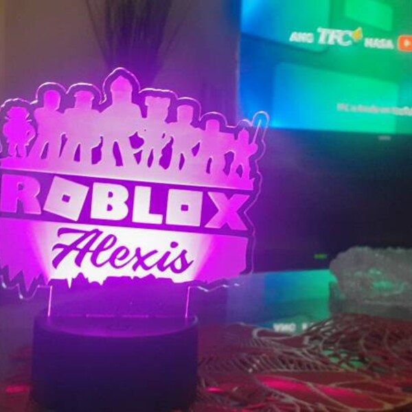 Roblox Personalized Night Light Custom Name Gamertag Display Unique ...