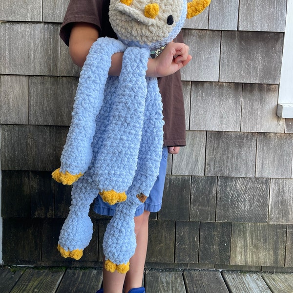 Big + Little Maven Monster Knotted Lovey — Crochet Monster PATTERN - Etsy