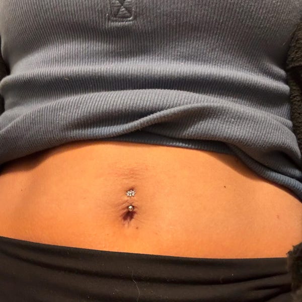 16g Teardrop Medusa Ring Lippy Loop Labret Surgical Steel Lip Ring ...