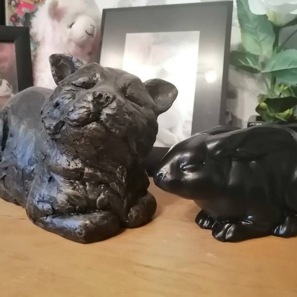 Rabbit Urn Pet Memorial Ashes Casket - Etsy