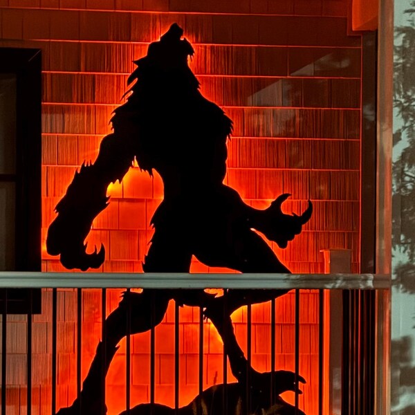 8ft Werewolf Template When Made. Printable Trace and Cut Halloween ...