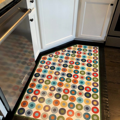 Floor Cloth, Painted Rug, Painted Floorcloth, Handmade Canvas Rug ...