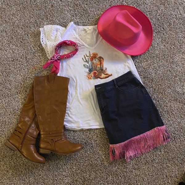 25 PNG Watercolor Western Clip Art Bundle | Cowgirl Clip Art | Western ...