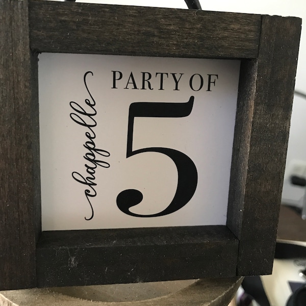 PERSONALIZED Family NAME PARTY of Sign Multiple Sizes Print Only or ...