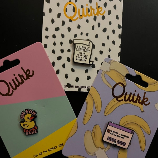 Enamel Pins - "error Loading Enthusiasm" Enamel Pin - Quirky Computer Error Dialog Box ...