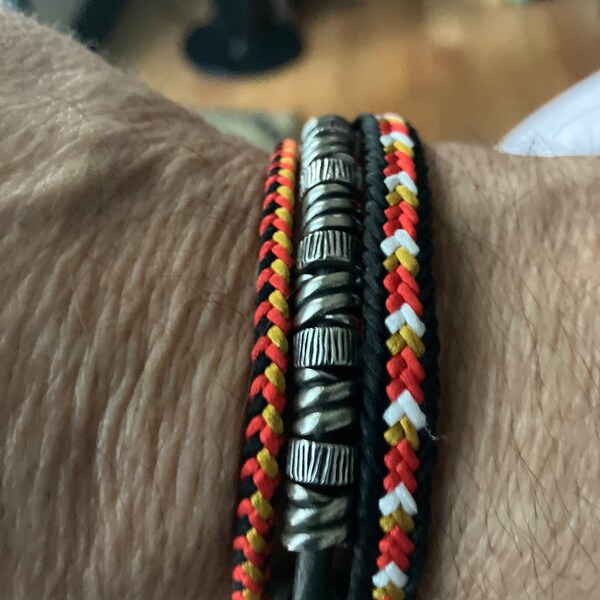 St. Patrick's Day Necklace, Hand-woven Satin Thread Flat Braid in Green ...