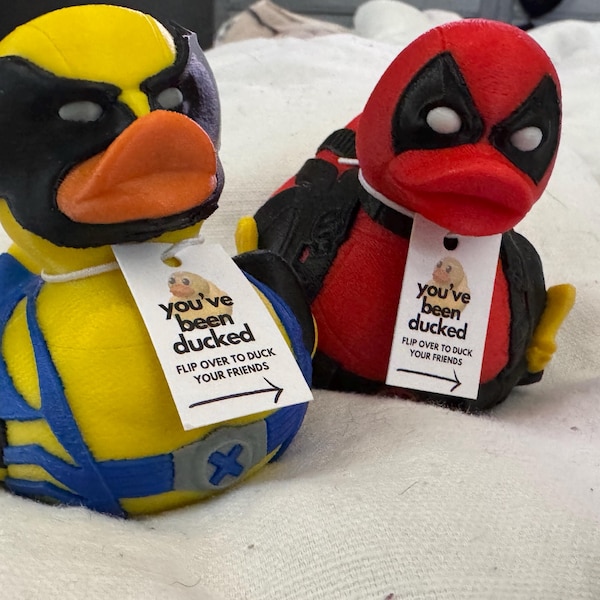 DEADPOOL and WOLVERINE Premium Ducks | Available in 4 Sizes | Deadpool ...