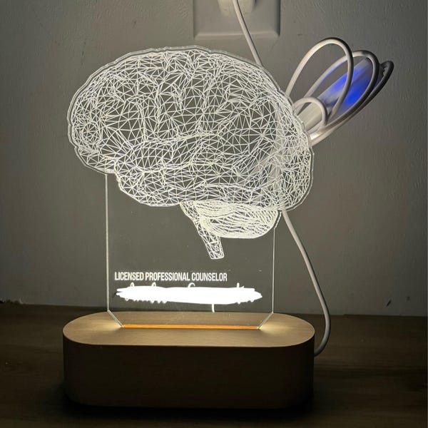Personalized Lamp for Psychologist. Psychology Student Graduation Gift ...