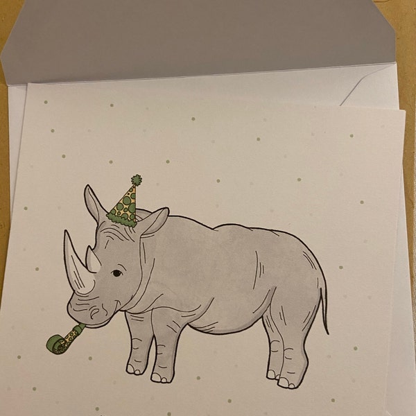 THE RHINO CARD // Rhino You'll Love This Card // Add a Personalised ...