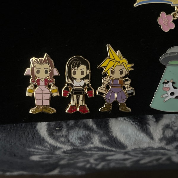 Final Fantasy VII Remake / FF7R - Polygon Hard Enamel Pin - Etsy