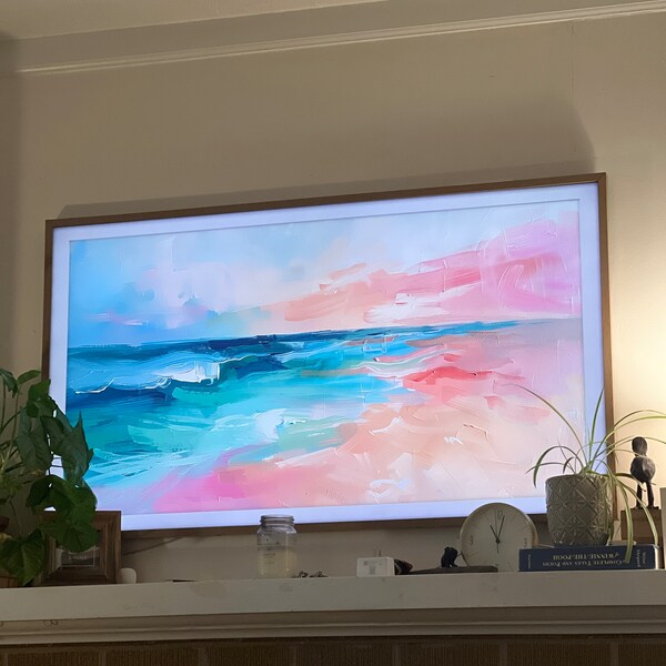 Spring Frame Tv Art Instant Download Wildflower Floral Embroidery ...