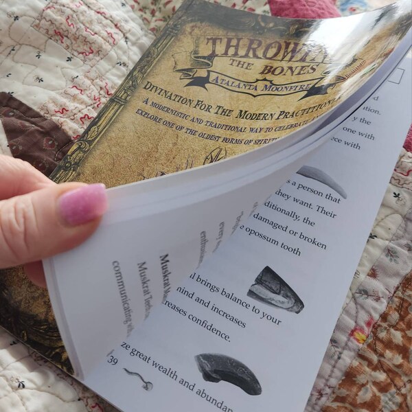 Throwing the Bones Book & Kit 129 Pgs and 15 Pc Learn to Throw the ...