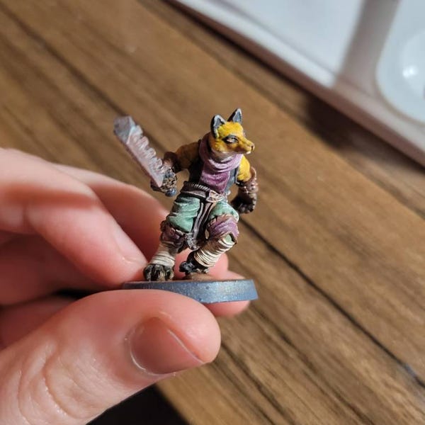 Rat Men Chain Gunner 3D Printed Resin Miniature | Tabletop Role Playing ...