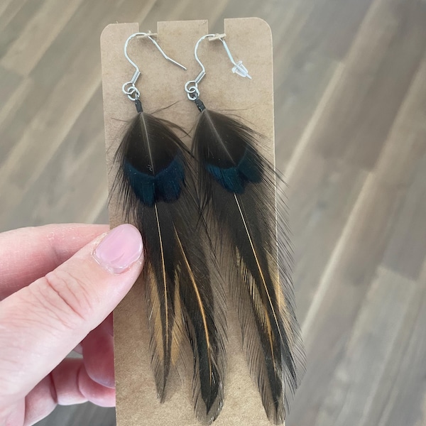 Feather Earrings Men Small Feather Earrings Studs Feather Earrings ...