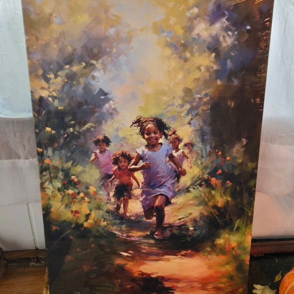Black Art, Black Woman Art, Black, Canvas, Afro Art African American ...
