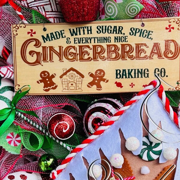Gingerbread Baking Company Svg, Christmas Svg Files, Christmas Sign Svg ...