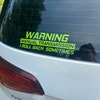 Warning Manual Transmission I Roll Back Sometimes Vinyl Decal Sticker ...