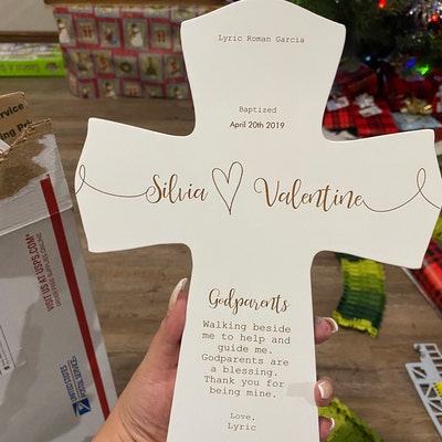 Personalized Godparents Cross for Godparent, Godparent Cross Gift ...