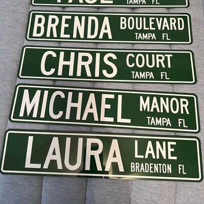 Personalized Street Sign, Name Sign, Road Sign, Street Sign - Etsy